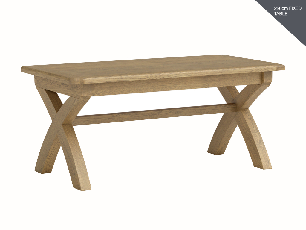 Dorchester 220cm Fixed Top Dining Table - Aspire Home Furnitures